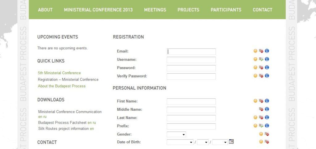 MC Registration System Open - Budapest Process
