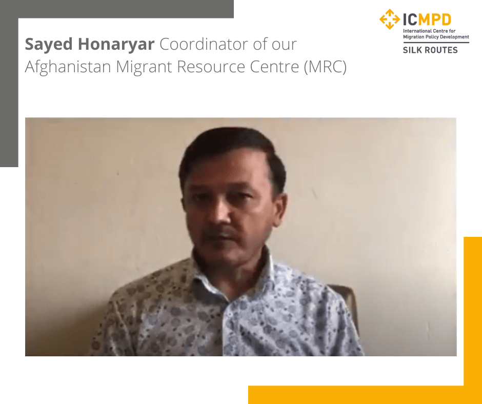 Our ICMPD virtual Afghanistan Migrant Resource Centre (MRC) Coordinator ...